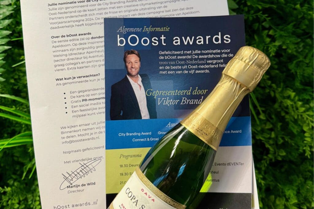 Apeldoorn Partners genomineerd voor een bOost Award - Apeldoorn Partners